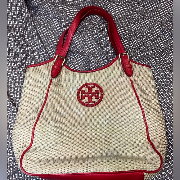 Tory Burch | Bags | Tory Burch Straw Tote Bag | Poshmark